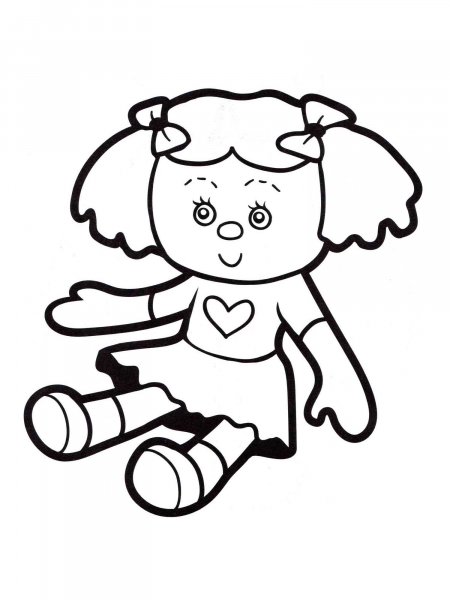 Dolls coloring pages