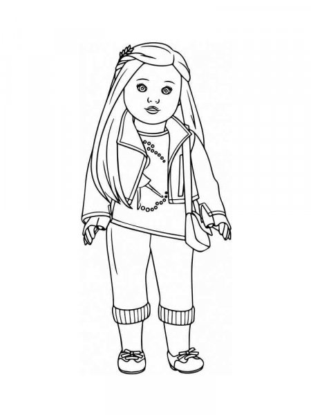 Dolls coloring pages