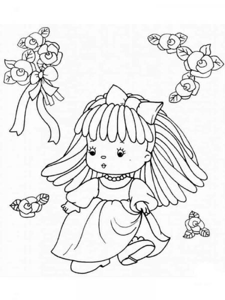 Dolls coloring pages