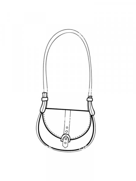 Handbag coloring pages