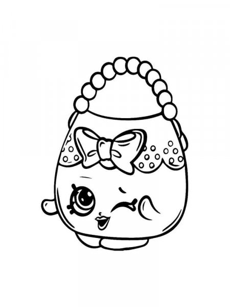 Handbag coloring pages