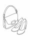 Handbag coloring pages