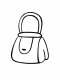 Handbag coloring pages