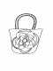 Handbag coloring pages