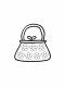 Handbag coloring pages