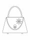 Handbag coloring pages