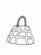 Handbag coloring pages