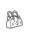 Handbag coloring pages