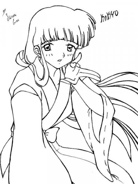 Kikyo coloring pages
