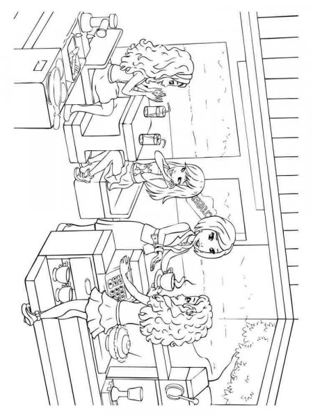 Lego Friends coloring pages