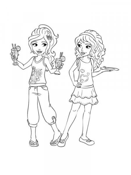 Lego Friends coloring pages