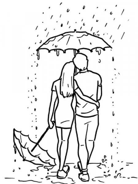 Lovers coloring pages