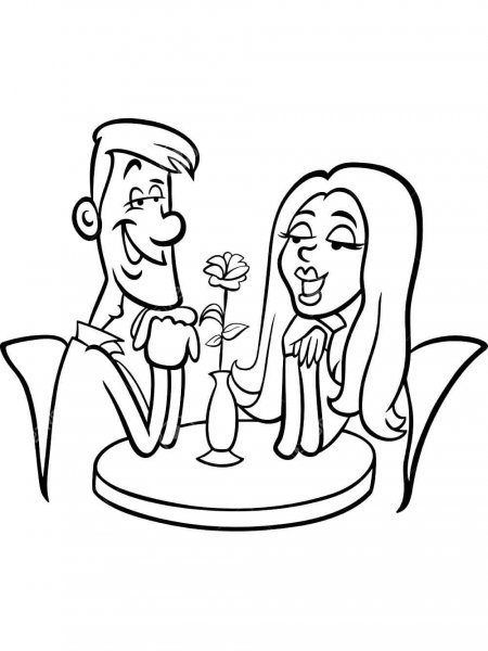 Lovers coloring pages