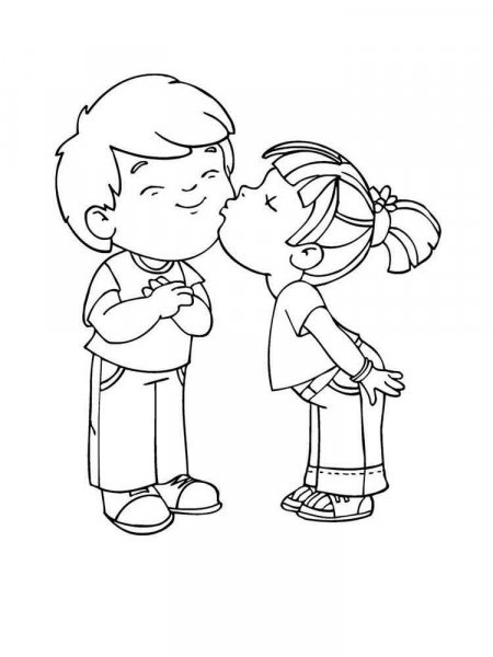 Lovers coloring pages