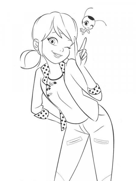 Marinette coloring pages