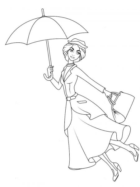 Mary Poppins coloring pages