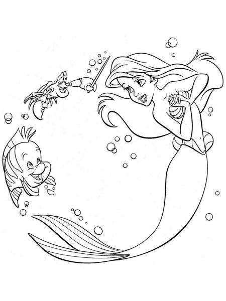 The Little Mermaid coloring pages