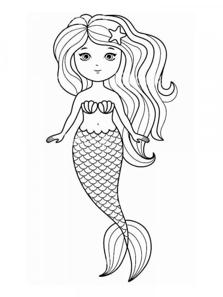 Mermaid coloring pages