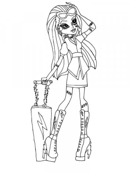 Monster High coloring pages