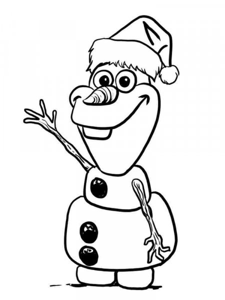 Olaf coloring pages