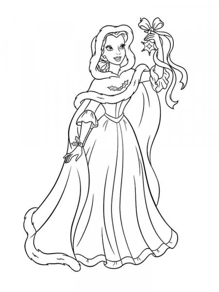 Princess Belle coloring pages
