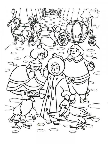 The Snow Queen coloring pages