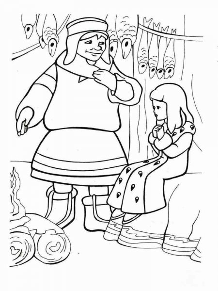 The Snow Queen coloring pages