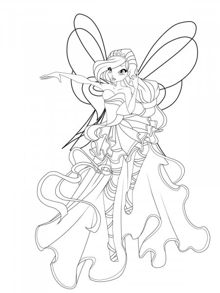 Bloom Winx coloring pages