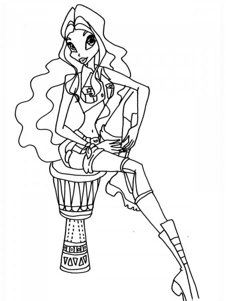 Layla Winx coloring pages