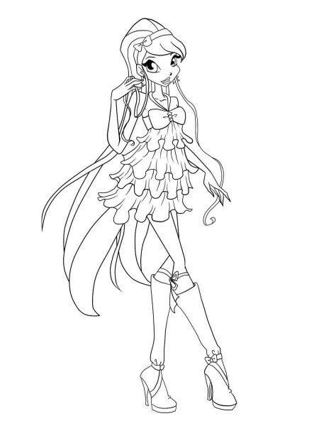 Winx club coloring pages