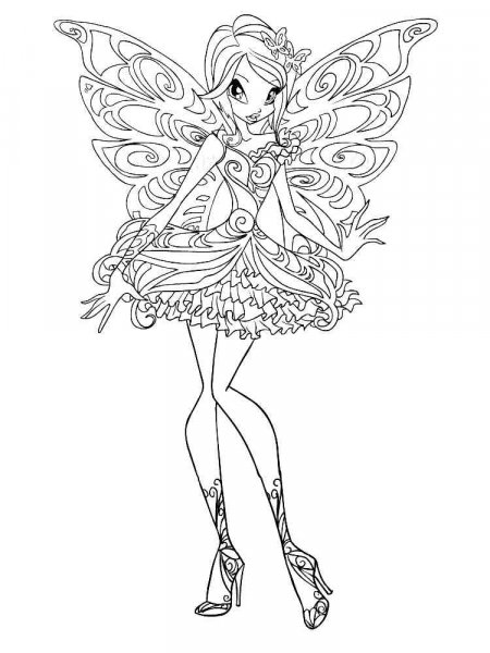 Winx club coloring pages