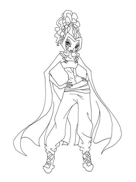 Winx club coloring pages