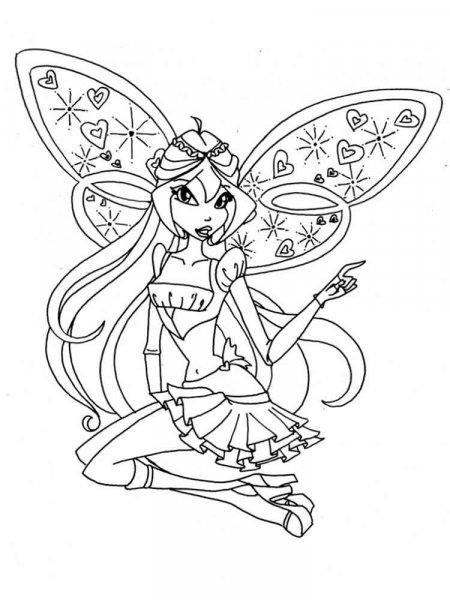 Winx club coloring pages
