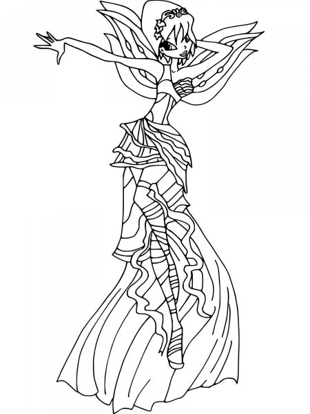 Winx club coloring pages