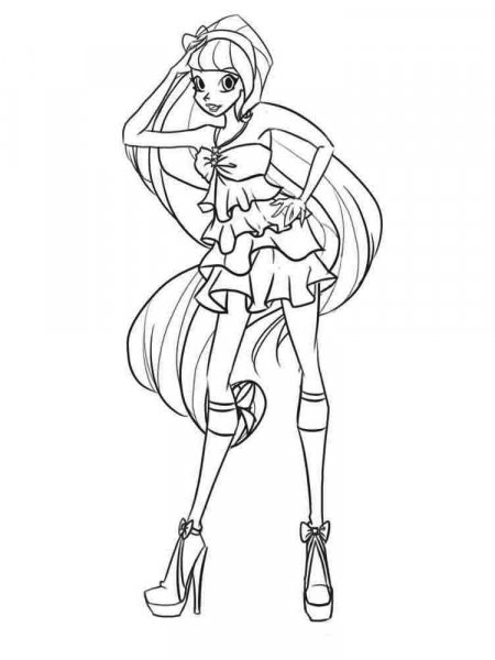 Stella Winx coloring pages
