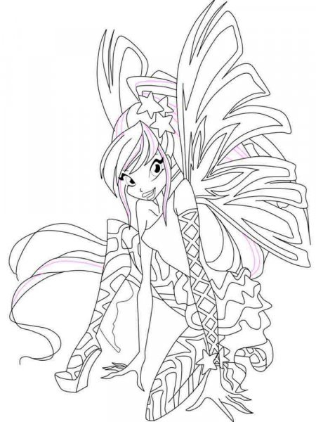 Stella Winx coloring pages