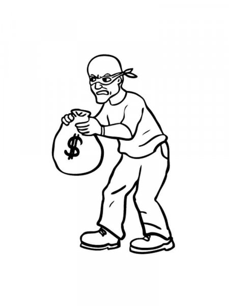 Bandit coloring pages