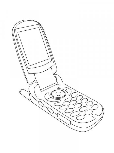 Cell Phone coloring pages