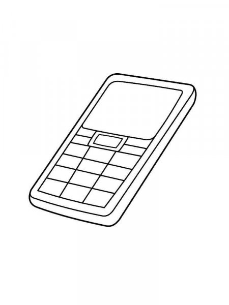 Cell Phone coloring pages