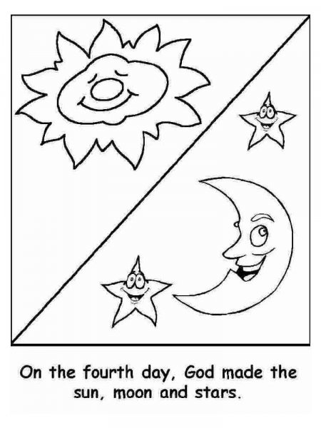 Day and night coloring pages
