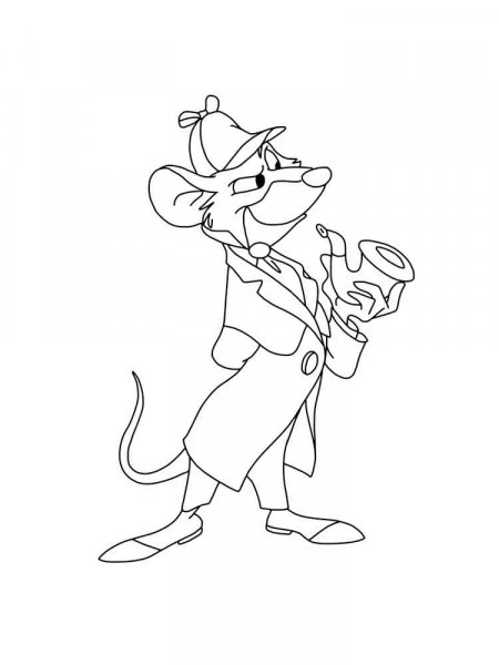 Detective coloring pages