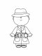 Detective coloring pages