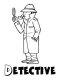 Detective coloring pages