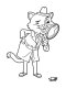 Detective coloring pages