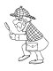 Detective coloring pages