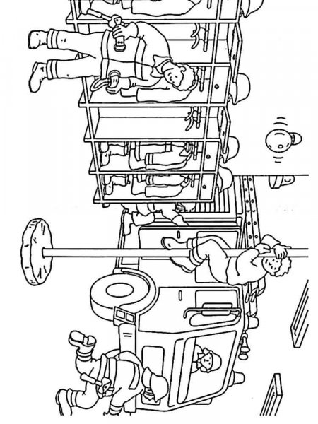 Fire Station coloring pages