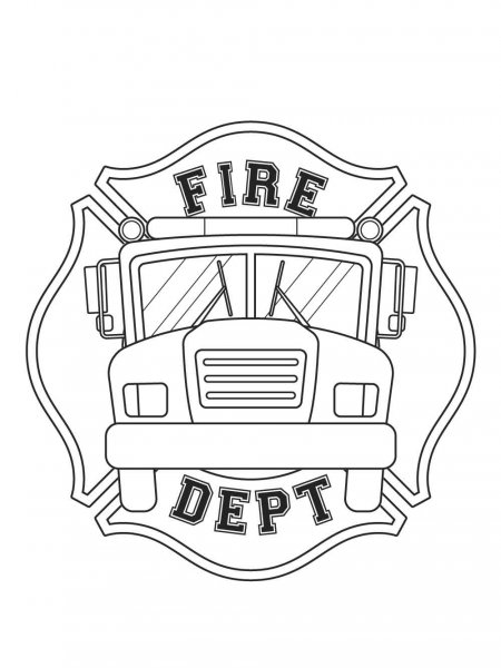 Fire Station coloring pages