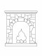 Fireplace coloring pages