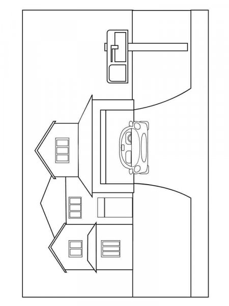 Garage coloring pages