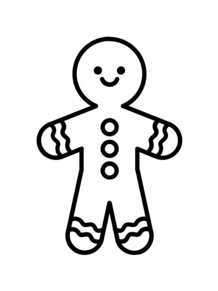 Gingerbread Man coloring pages